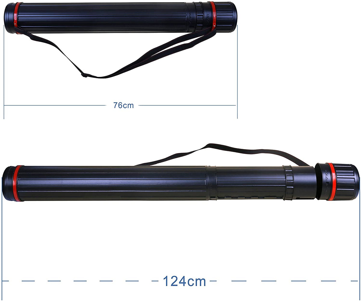 EXERZ Drafting Tubes 2pcs - Extendable Drawing Tubes - Poster Art Tube